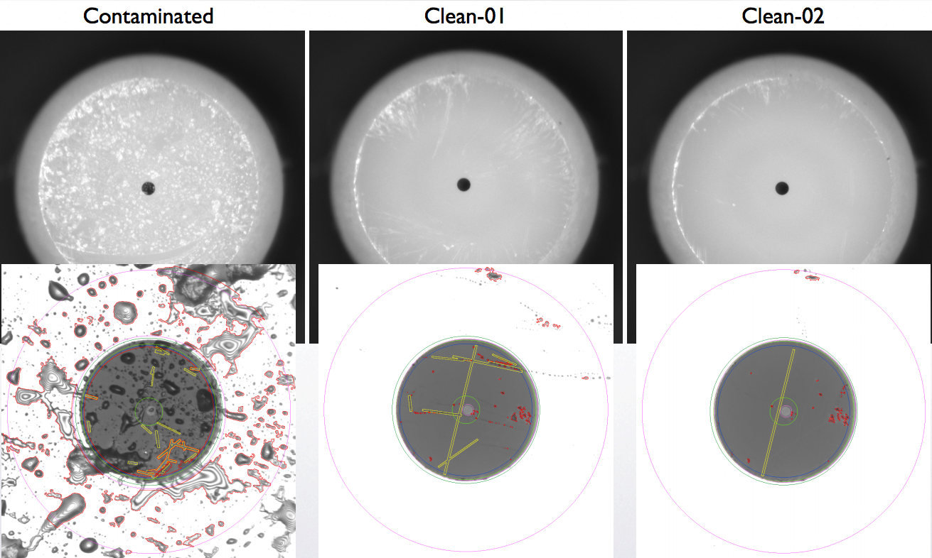 Fiber Optic Endface Cleaning Study Using SC Ferrules